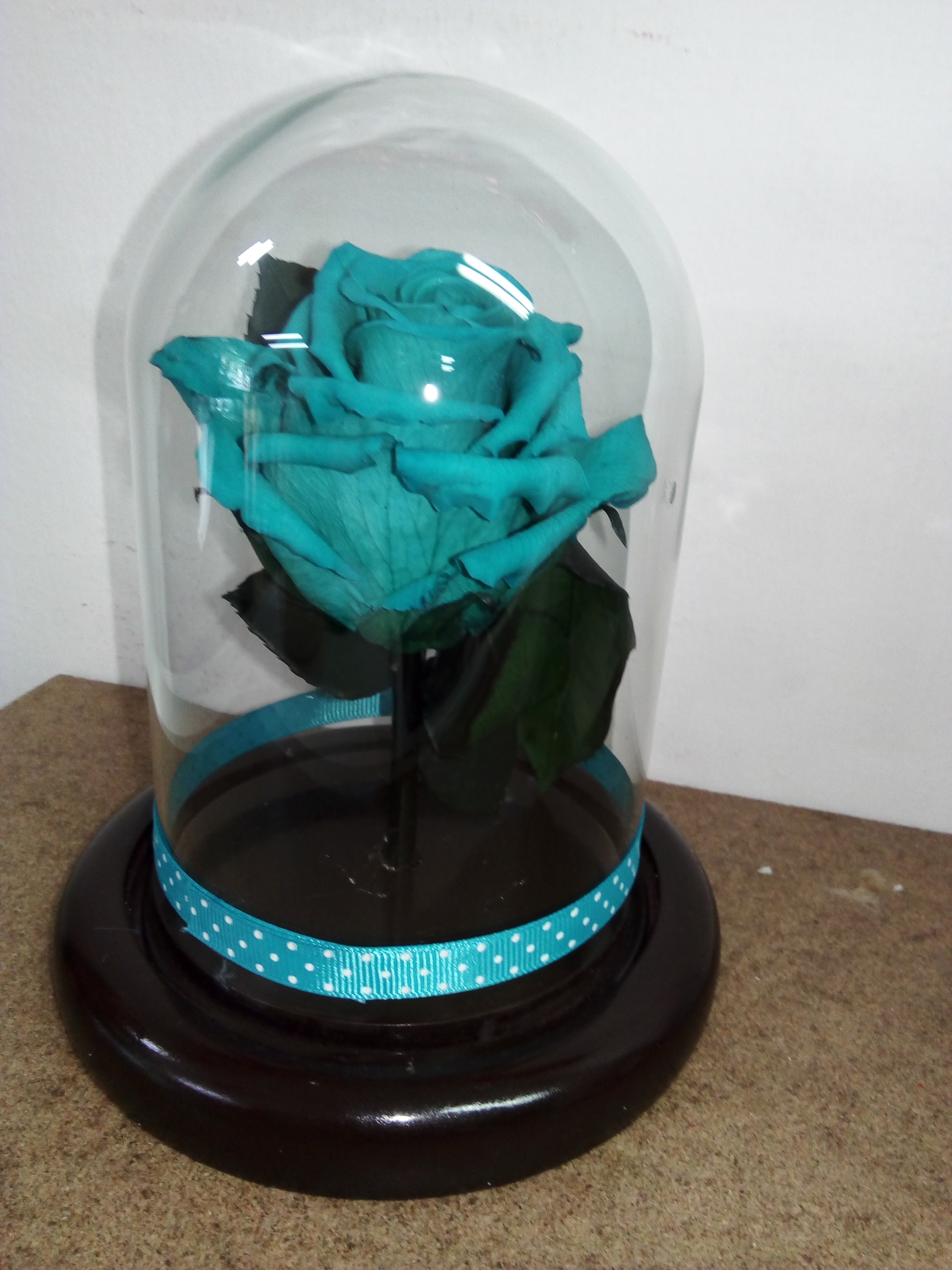 Eterna Turquesa - rosas eternas - mas DETALLES